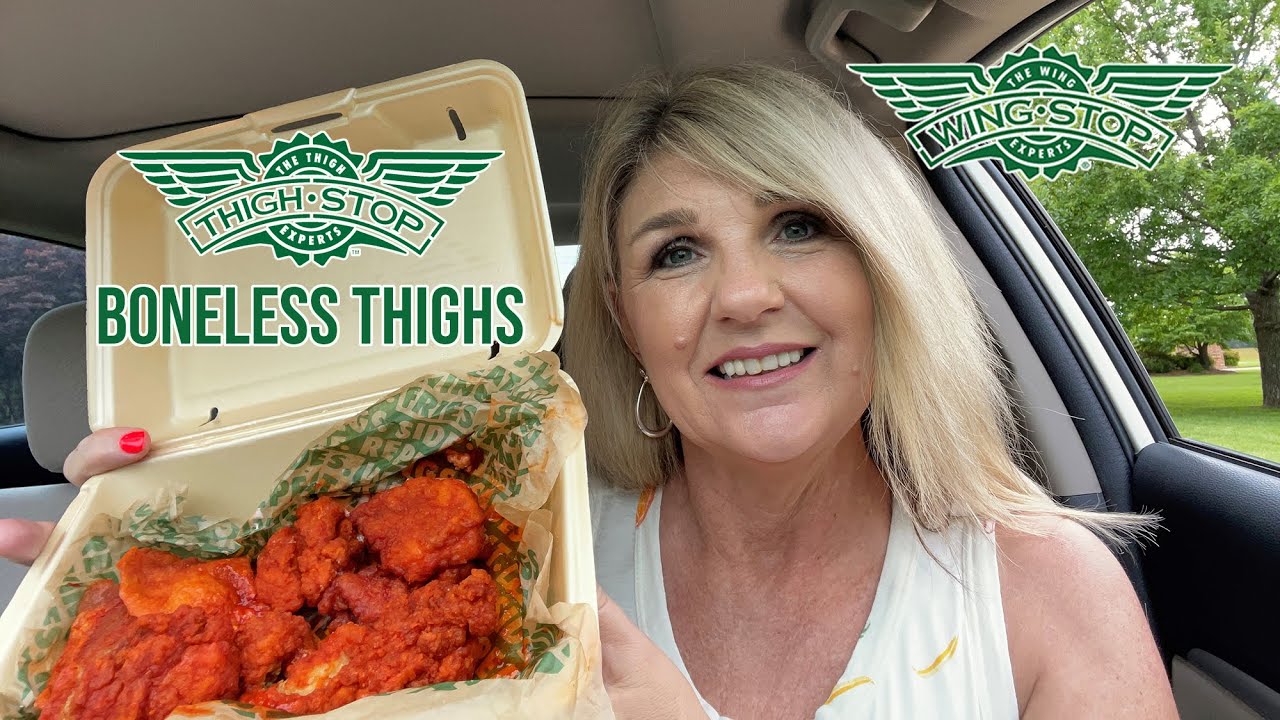 Wingstop NEW Boneless Thighs Thighstop Review - YouTube