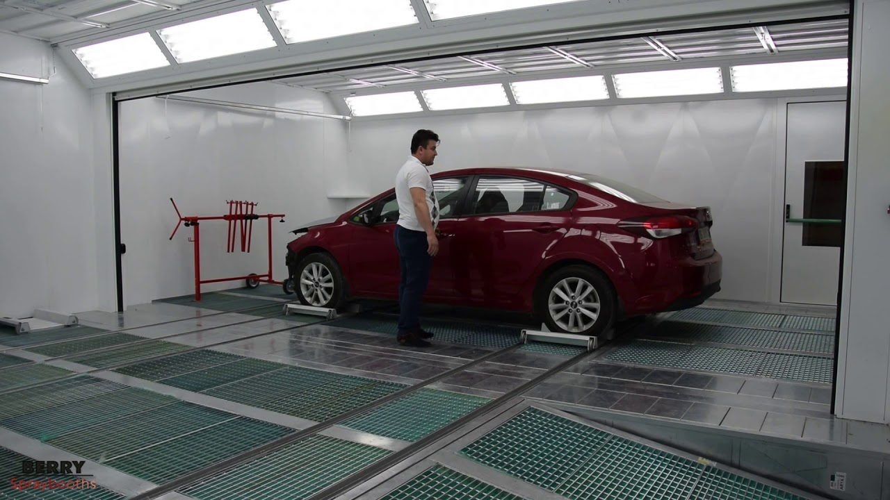 Berry Spray Booths - Rail System - YouTube