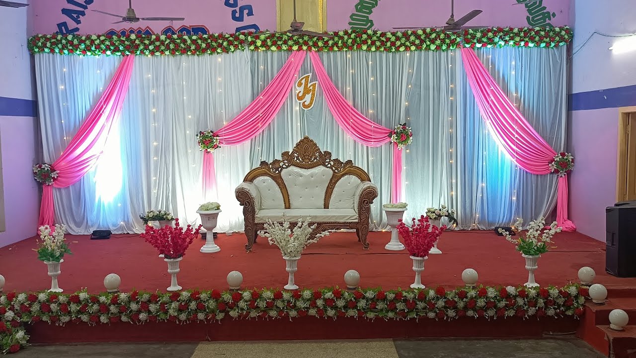 Samiyana panthal and decorators Madurai wedding decoration Low budget ...