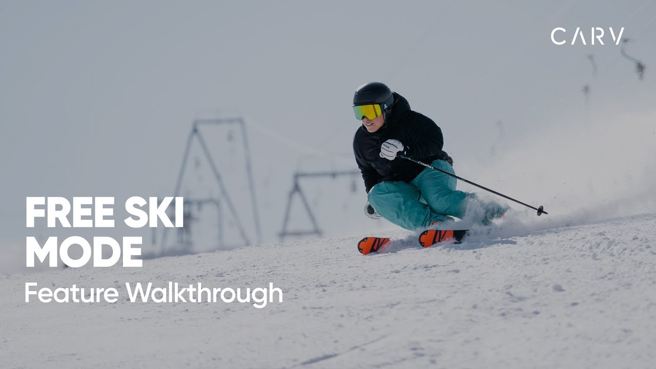 CARV FREE SKI MODE | Monitor your technique and track your Ski:IQ ...