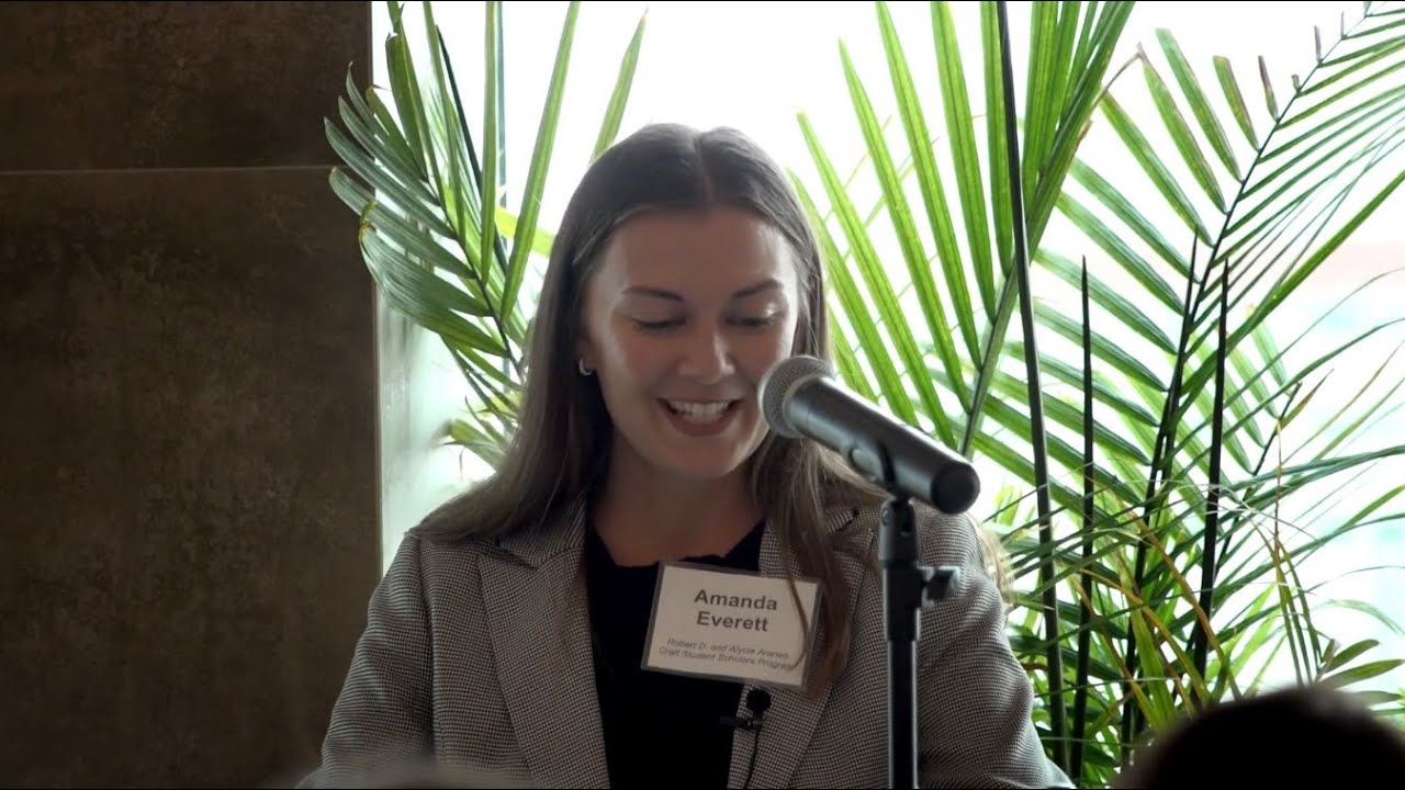 Amanda Everett '23, 2022-2023 Scholarship keynote speaker - YouTube
