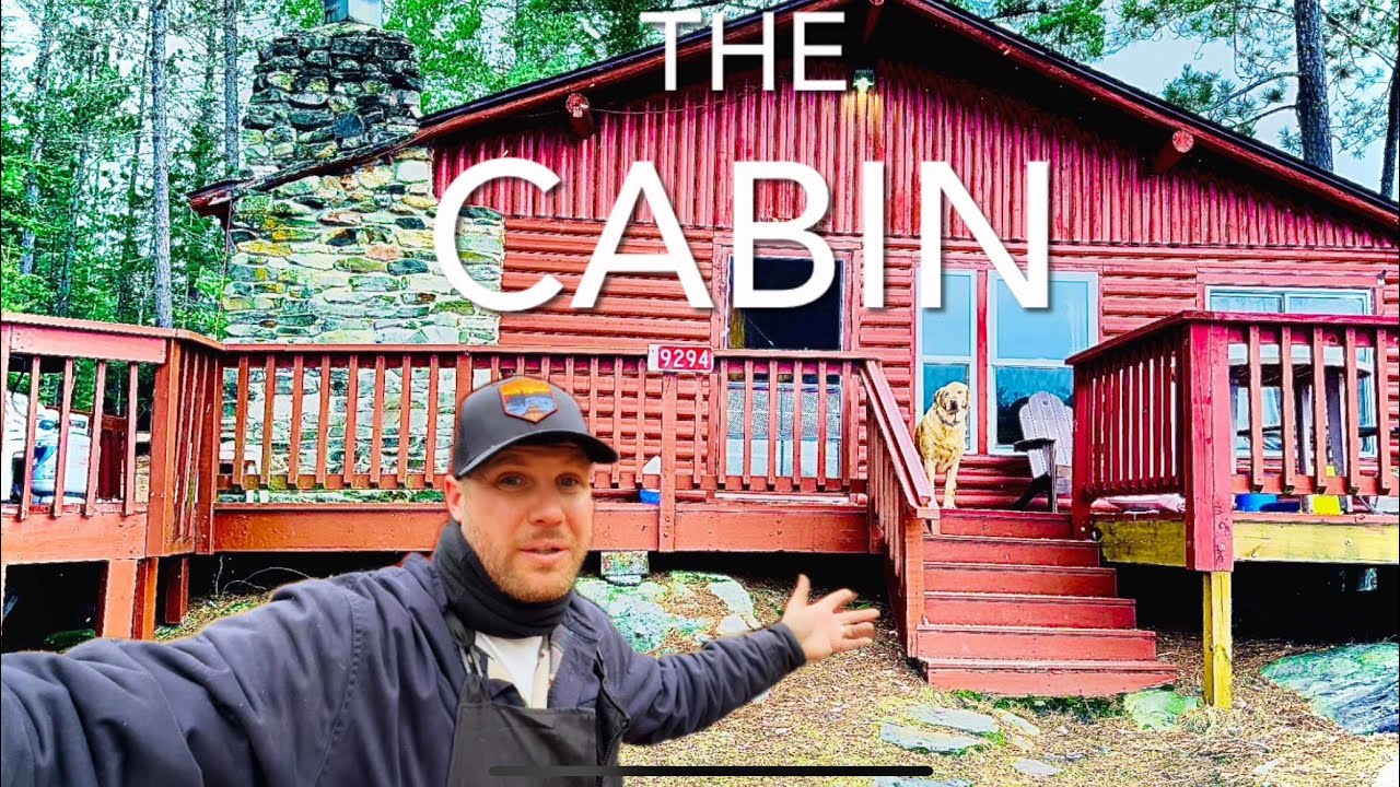Off-Grid Cabin Spring Trip - YouTube