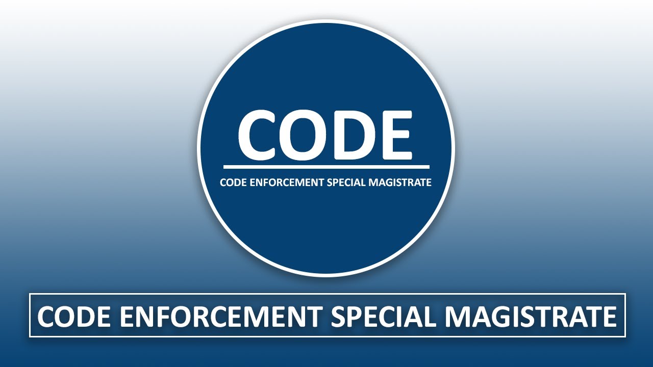 Code Enforcement: Special Magistrate - 07.16.21 - YouTube