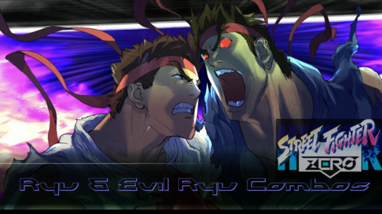 Hyper Street Fighter Zero - Ryu & Evil Ryu Combos - YouTube
