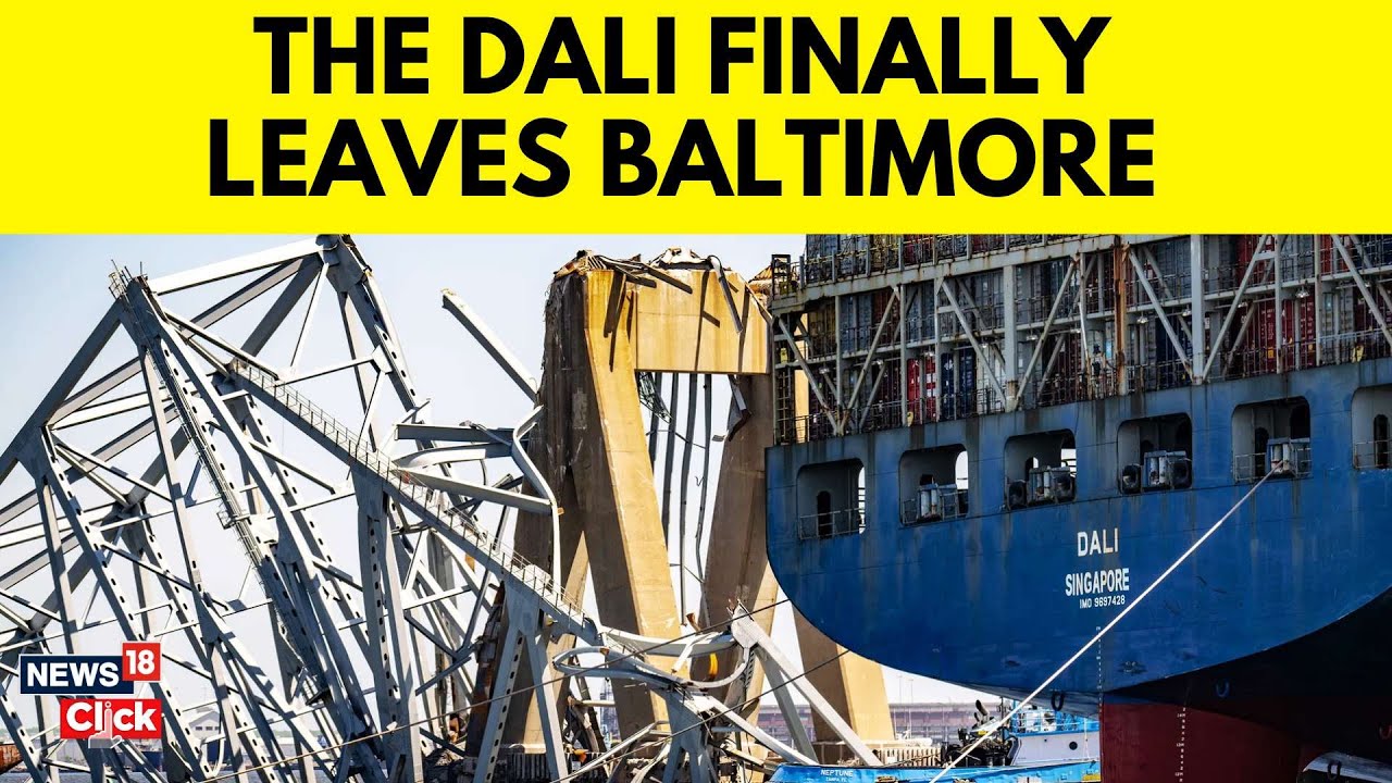 Cargo Ship Dali Departs Baltimore for Virginia After Bridge Collapse ...