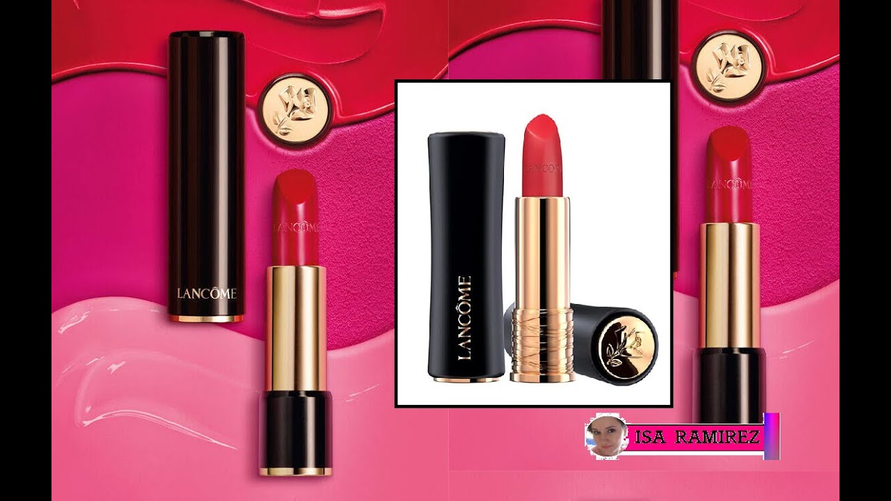 LANCOME - LABIAL L'absolue Drama Matte 550 Rouge Absolut - SUB - YouTube