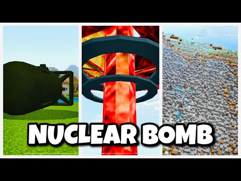 NUCLEAR BOMB MOD FOR MINECRAFT PE AND BEDROCK 1.19 , 1.20 - YouTube