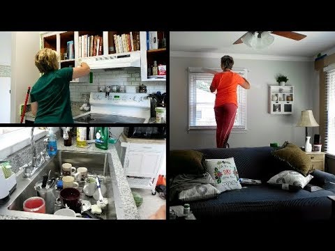 Tidy Up Tuesday - Kitchen/Living Room Speed Cleaning - YouTube