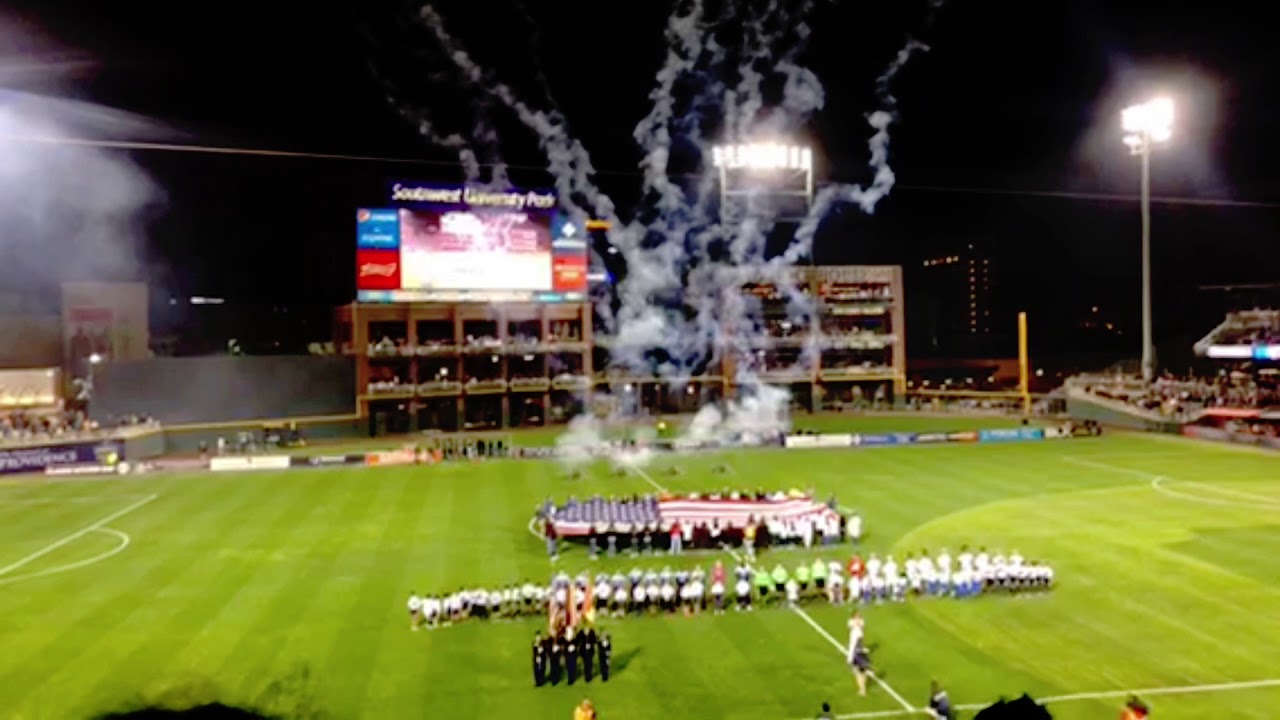 US NATIONAL ANTHEM PERFORMED BY ISIS A. GONZALEZ FOR EL Paso Locomotive ...