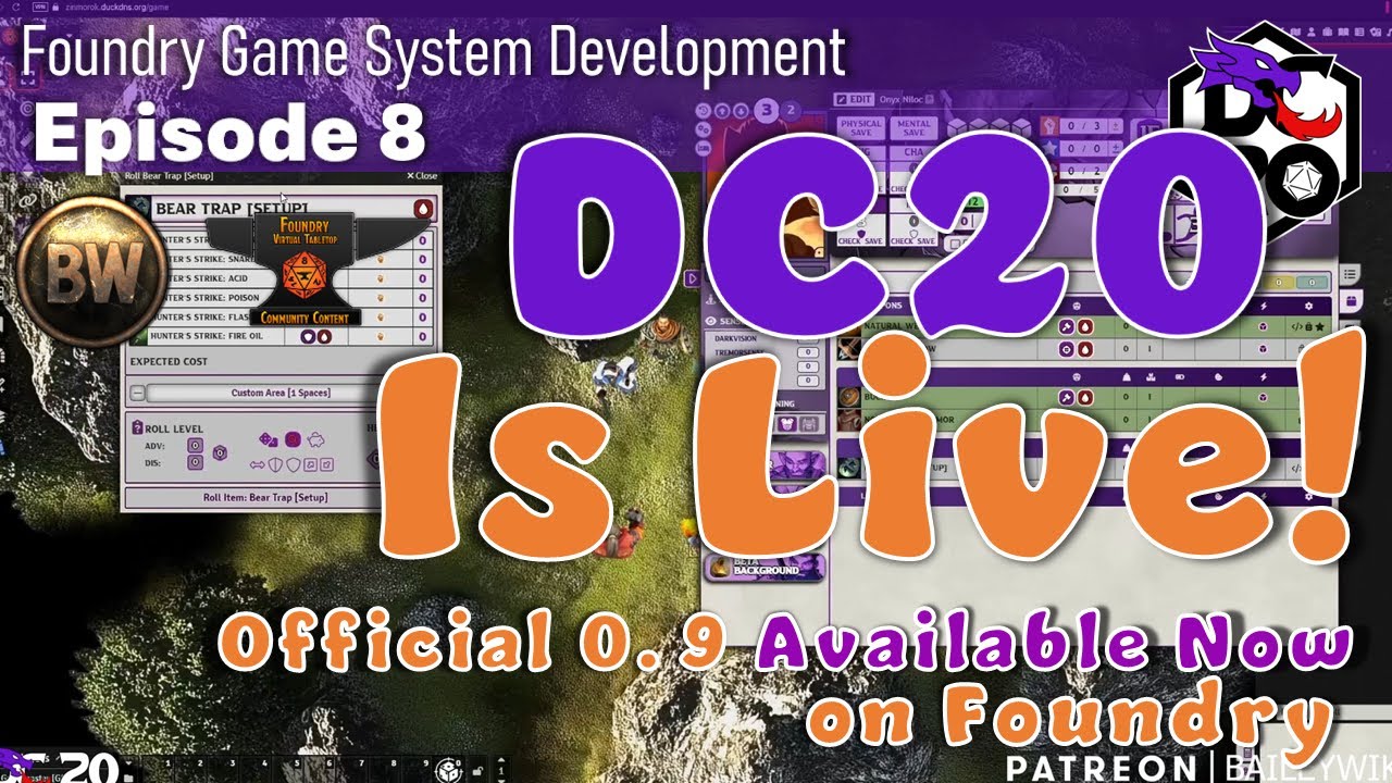 2025 DC20 Launch - Official Core Rules Premium Module, Now Available for #FoundryVTT - YouTube