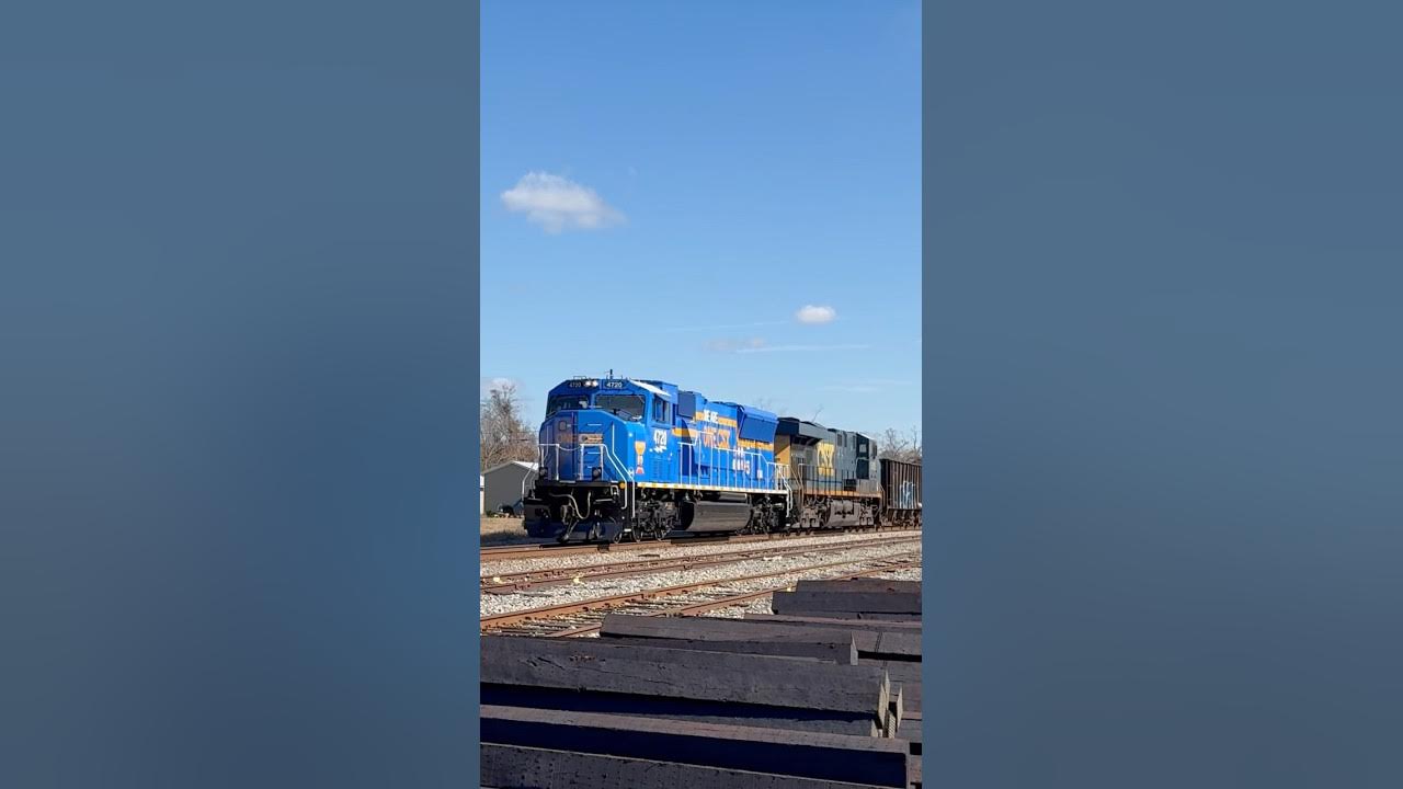 The 4720 ONE CSX unit leads CSX L738-02 with a healthy RL K5LA on 02/02/2025 #shorts - YouTube