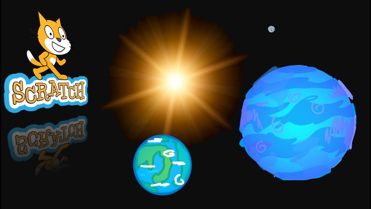 Making a solar system from scratch... in scratch - YouTube