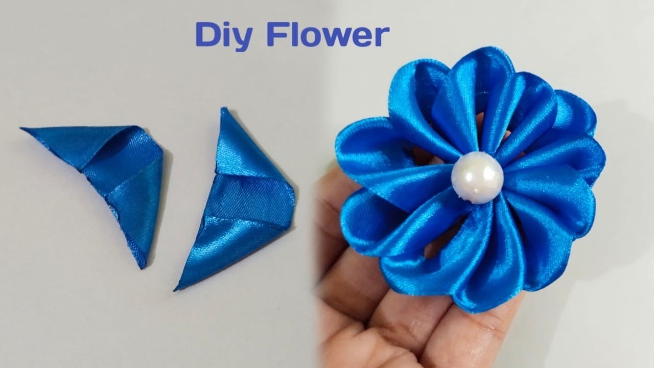 Super Easy Ribbon Flower Making - HandEmbroidery Tricks With Ribbons ...
