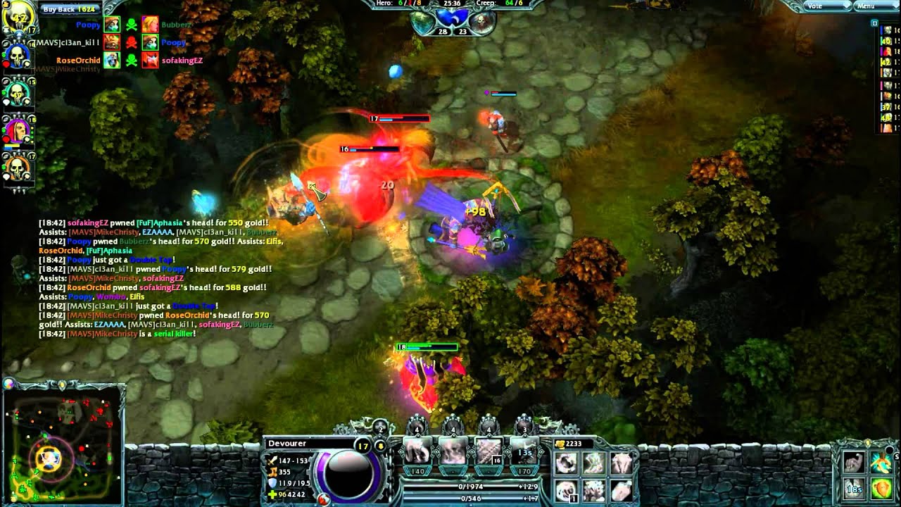 Heroes of Newerth - Devourer Gameplay - YouTube