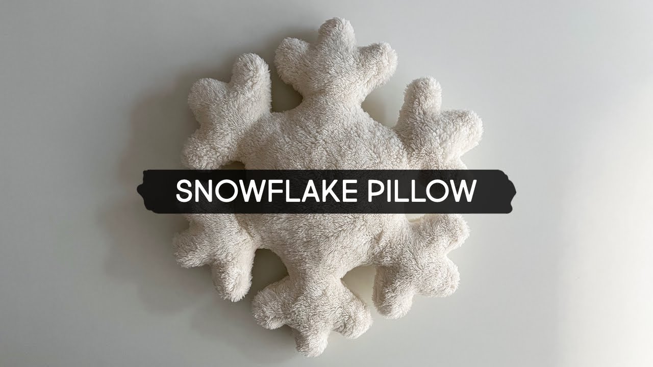 Day 5 | Making a Snowflake Pillow - YouTube