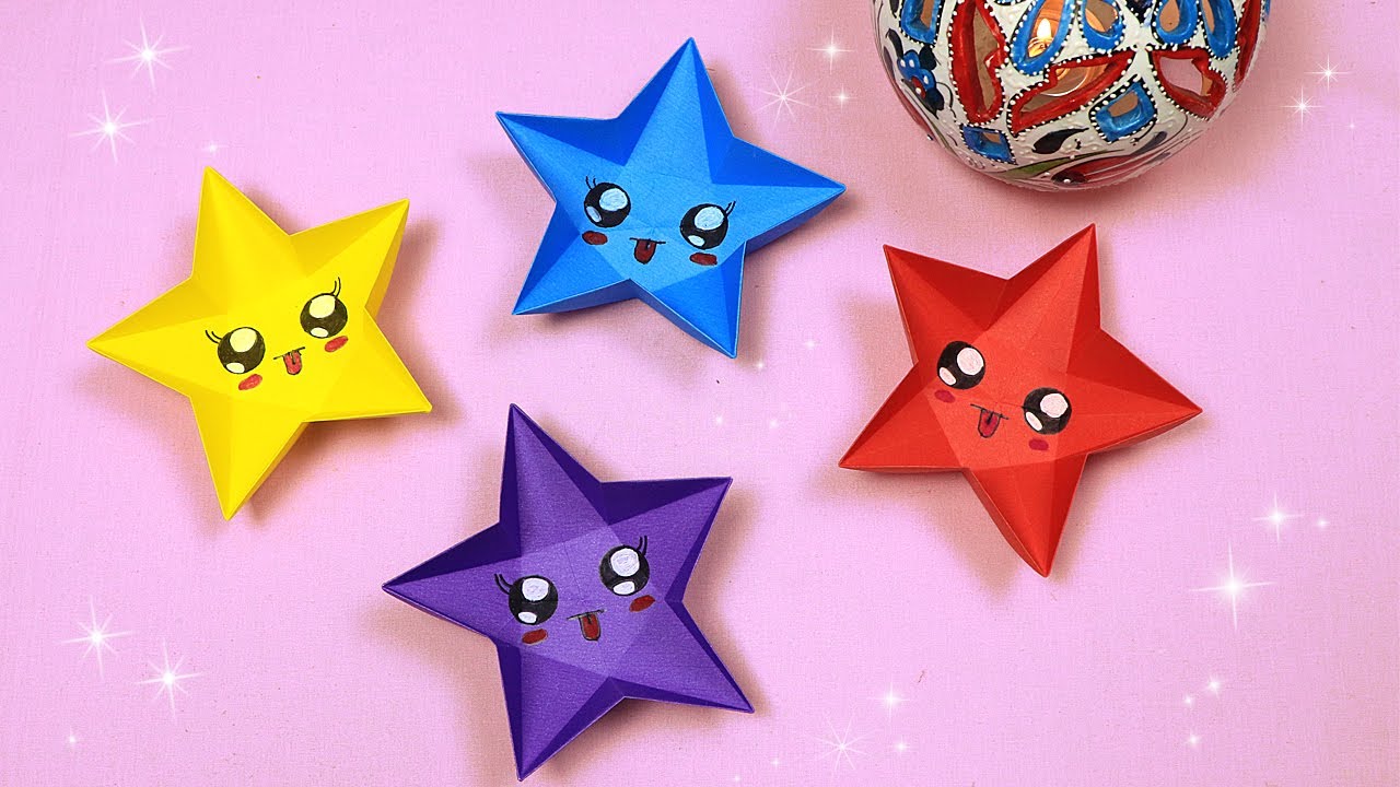 How To Make Paper Box | Origami Paper Star Box - YouTube