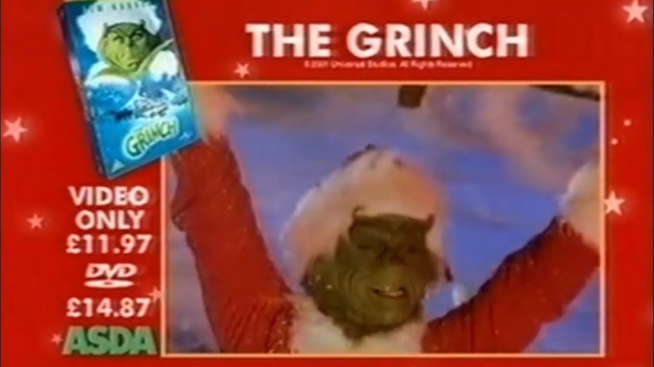 How The Grinch Stole Christmas (Asda) DVD & VHS UK Advert (2000) # ...