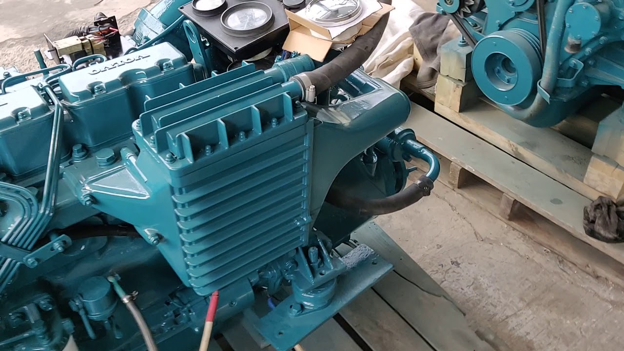 Volvo Penta AQAD41A #2204110268 start - YouTube