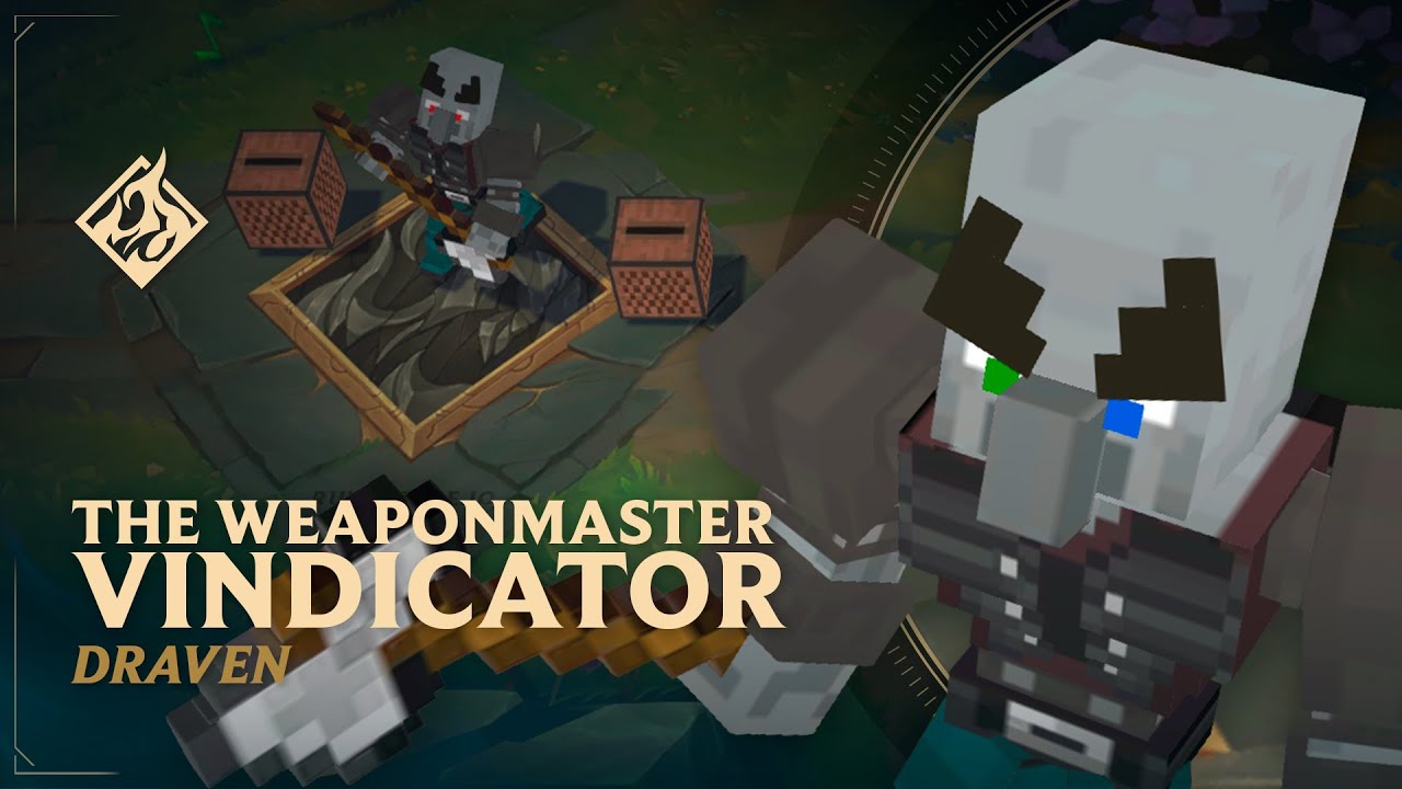 The WeaponMaster Vindicator Draven 🪓 Minecraft Edition🪓 | RuneForge—LoL ...