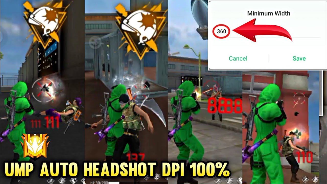 Ump Auto Aimlock Dpi "431" Free fire | #smooth444 Ump headshot trick.. - YouTube