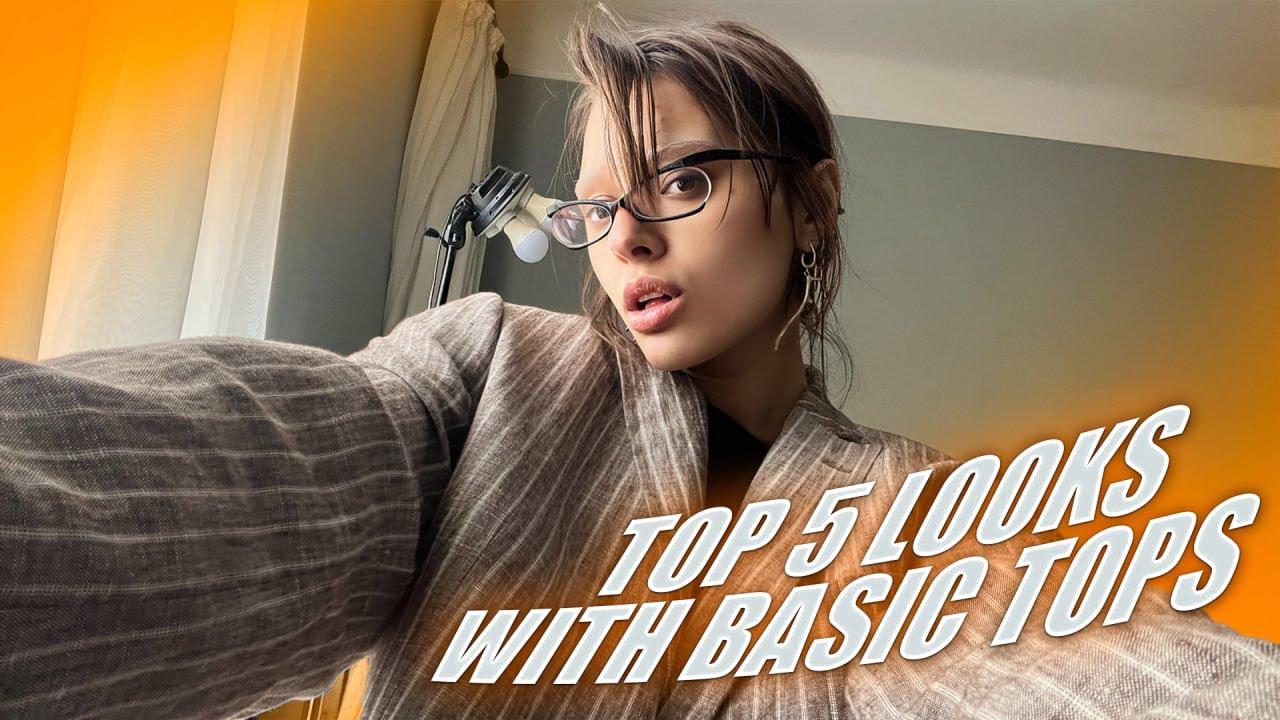 [4K] Sexy Try On Haul: Top 5 Looks With Basic Tops: Janet Smith - YouTube