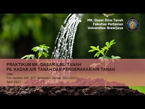 Kadar Air Tanah dan Pergerakan Air Tanah