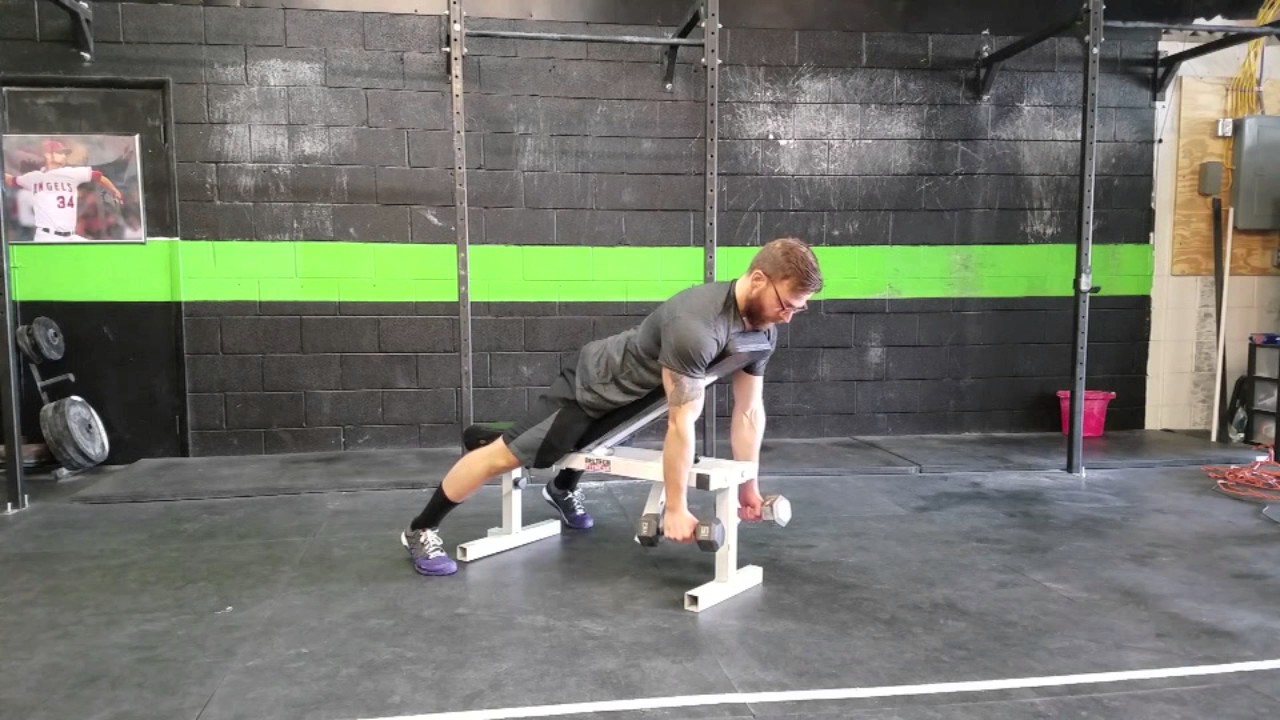 STRAIGHT SHOT: Dumbbell Incline Bench Row - YouTube