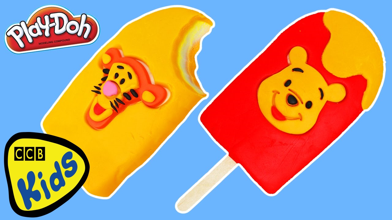 Jogar Doh Winnie the Pooh e Popsicles Tigger Divertido e Fácil DIY Play ...