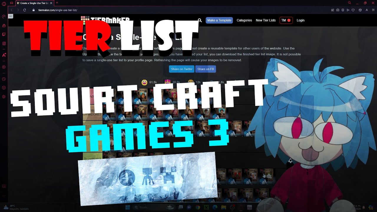 SQUID CRAFT 3 (TIER-LIST SUPERVIVIENTES) - YouTube