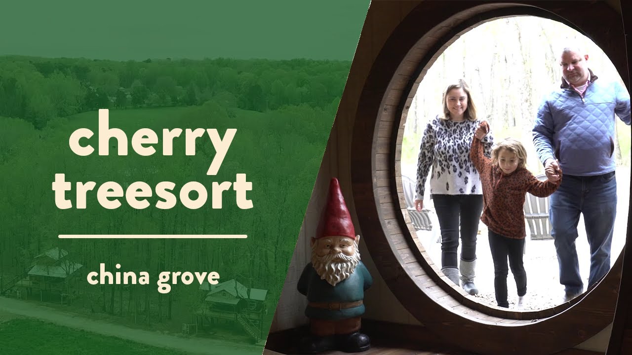 Hobbit Houses, Treehouses, and Family Fun at Cherry Treesort - YouTube