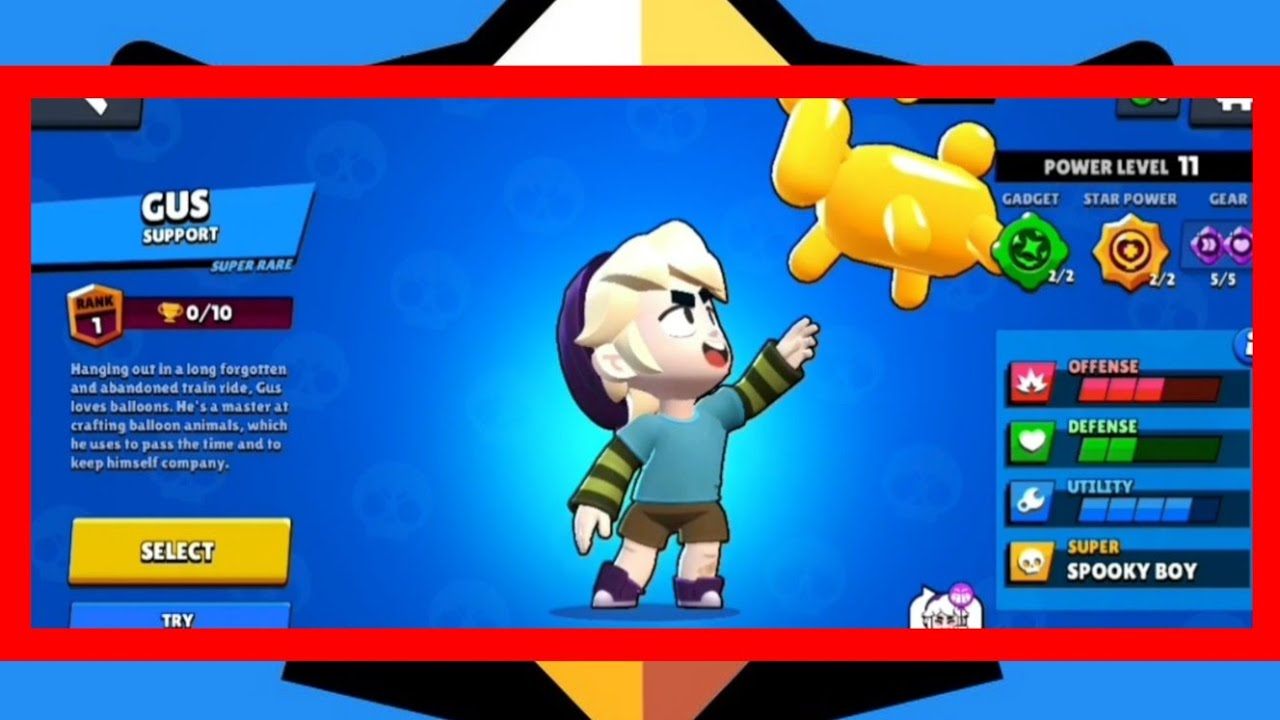 Gus Gadget, Star Power And Gameplay | Brawl Stars - YouTube