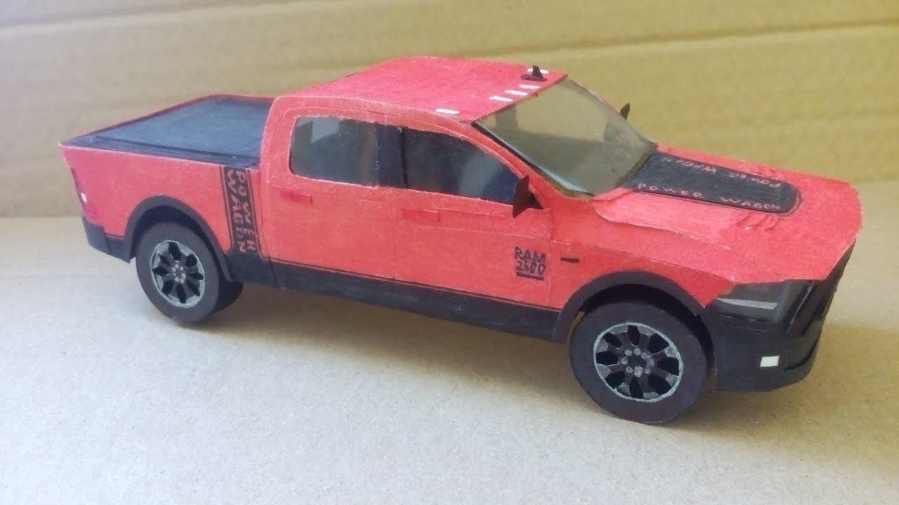 RAM 2500 Power Wagon [PAPER MODEL 1:43] - YouTube