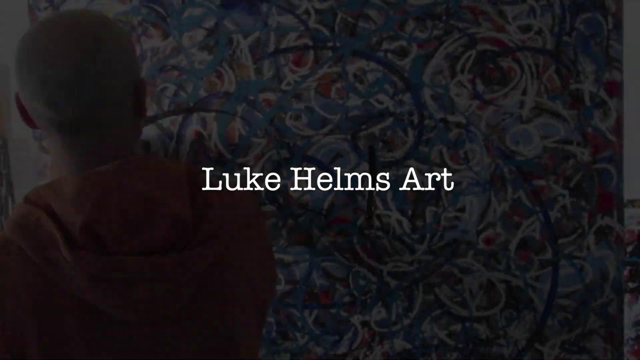 Luke Helms painting in his home studio - YouTube