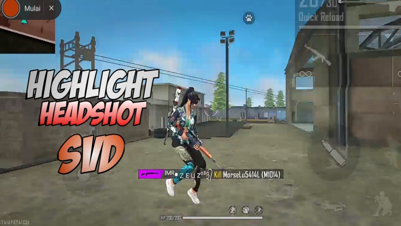 HIGHLIGHT || HEADSHOT || SVD || FREE FIRE BATLEGROUND || - YouTube