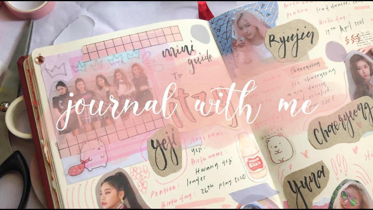 journal with me #1 // mini itzy guide - YouTube