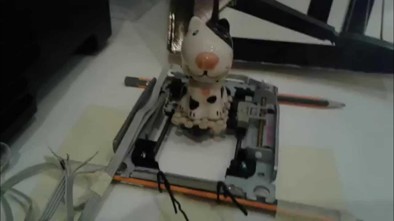 Ruby, Raspberry Pi, 3.5'' floppy and 5.25'' CD drive - YouTube