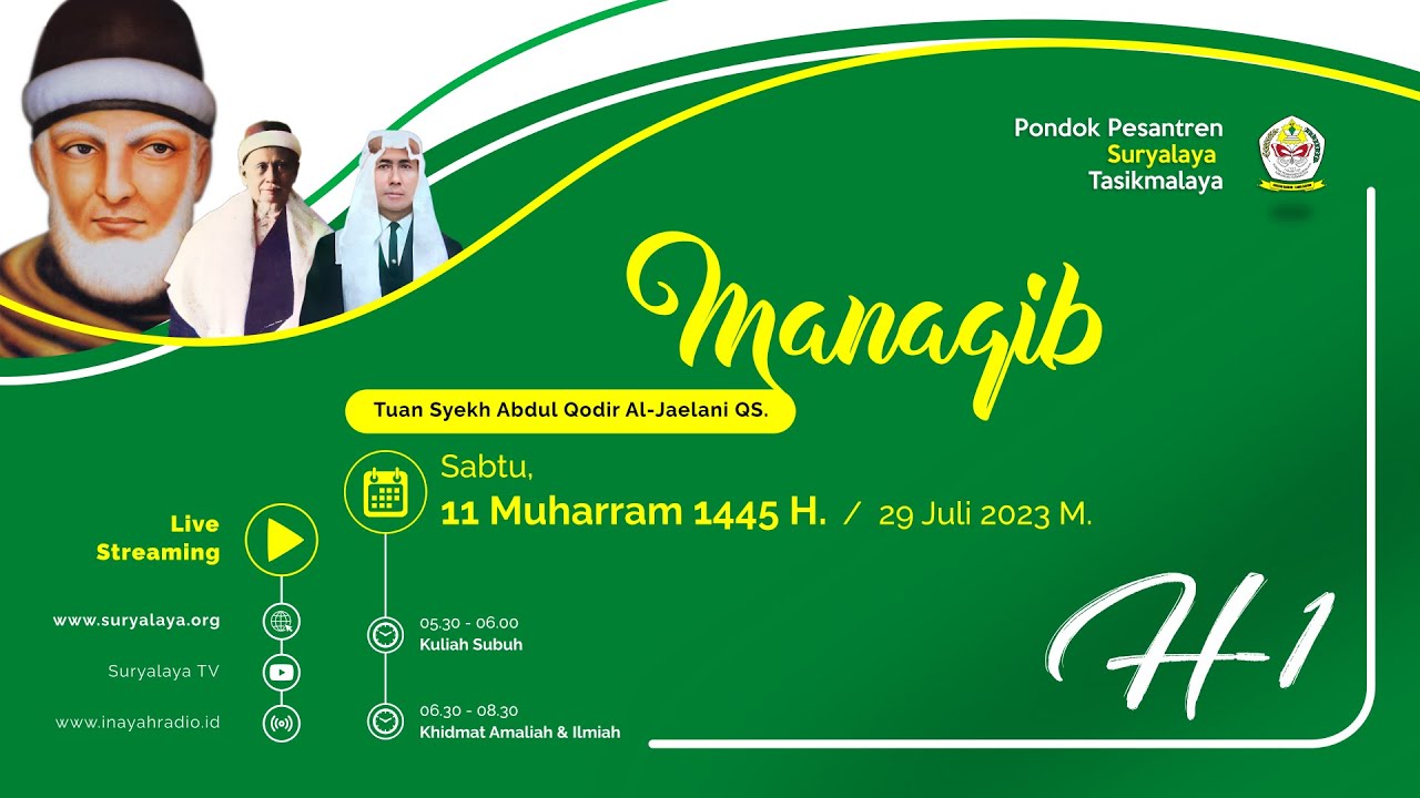 H-1 Manaqib Bulan Muharram 1445 H. - YouTube