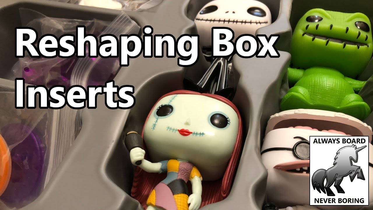 Reshaping Plastic Game Box Inserts for Miniatures Games | Ways to Store ...