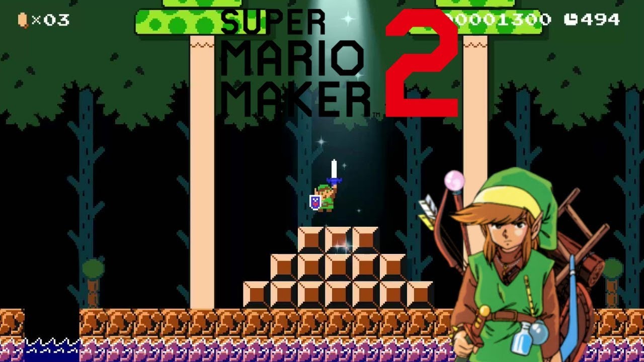 ¡EL POWER UP DE LINK ESTÁ MUY FUERTE! | SUPER MARIO MAKER 2 - YouTube