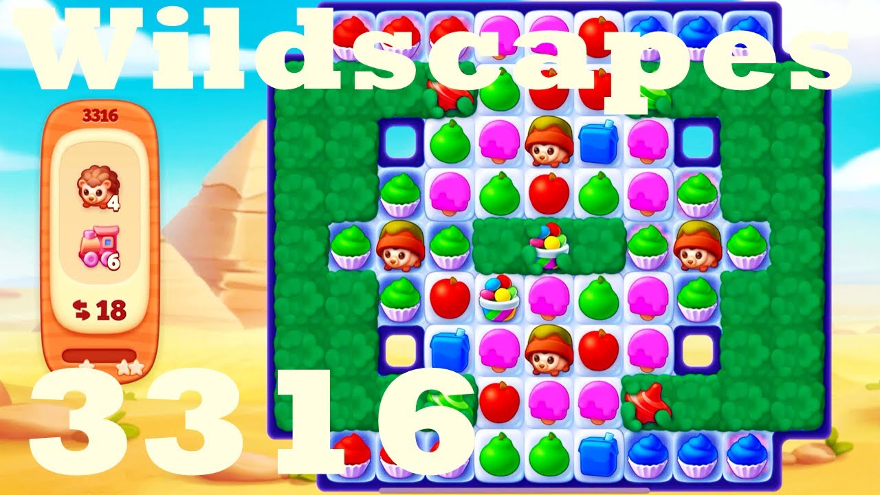 Wildscapes Level 3316 HD Walkthrough | 3 - match game | gameplay ...