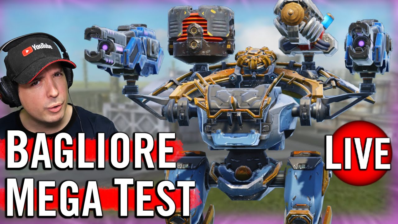 New BAGLIORE Robot MEGA TEST - War Robots 10.2 Live Gameplay WR - YouTube