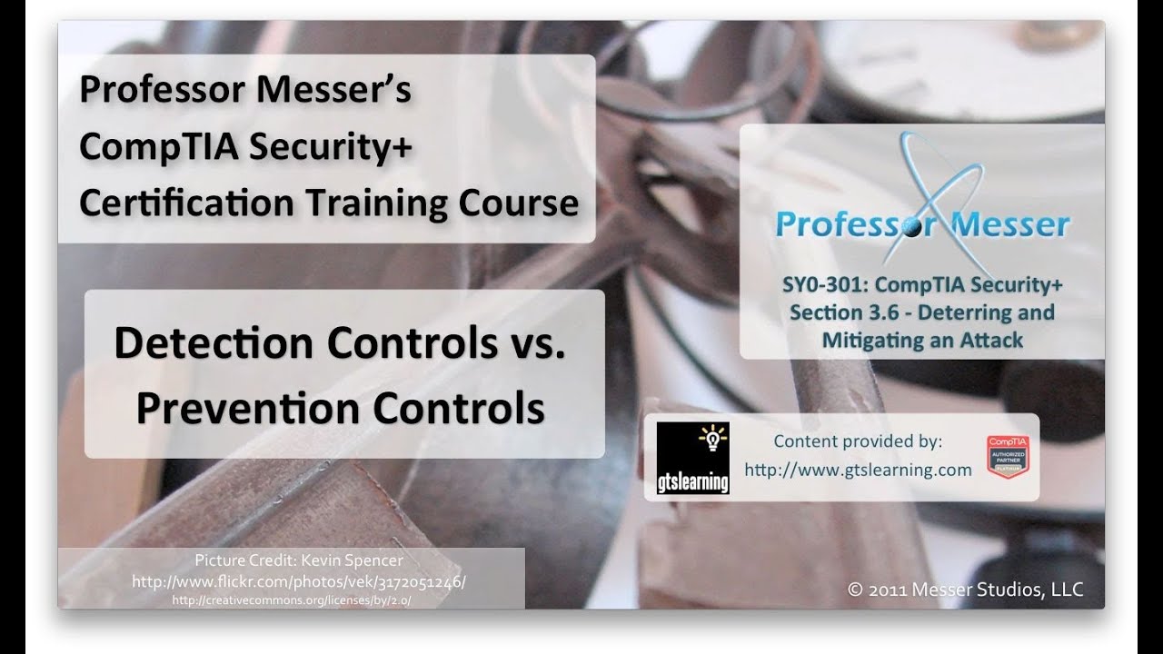 Detection Controls vs. Prevention Controls - CompTIA Security+ SY0-301: ...