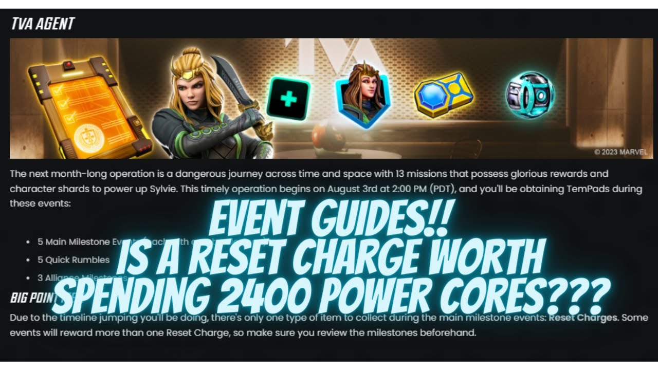 TVA Agent Event Guide Marvel Strike Force 2023 - YouTube