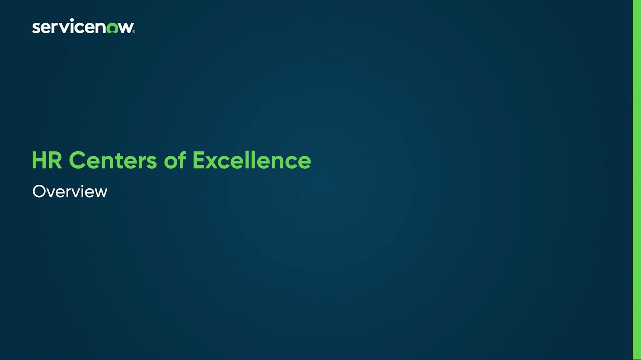 HR Centers of Excellence | Overview - YouTube