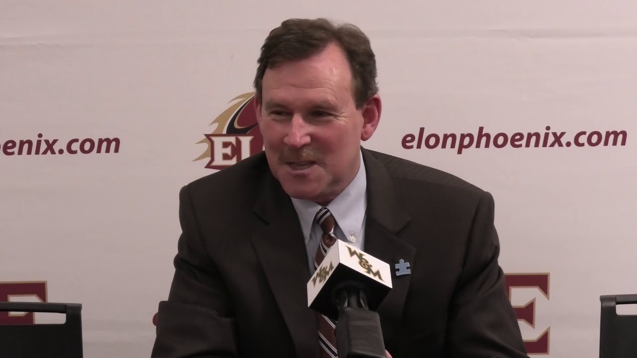 W&M Men's Basketball Head Coach Tony Shaver Post Game at Elon - YouTube