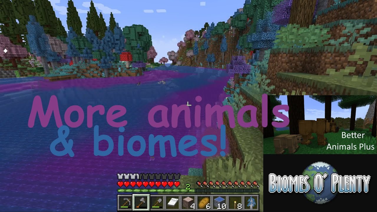 Minecraft but I added more biomes and animals, chill exploration - YouTube