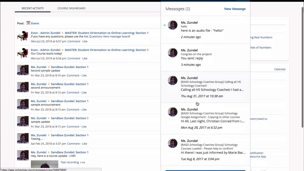 schoology-using-schoology-messages-students-youtube