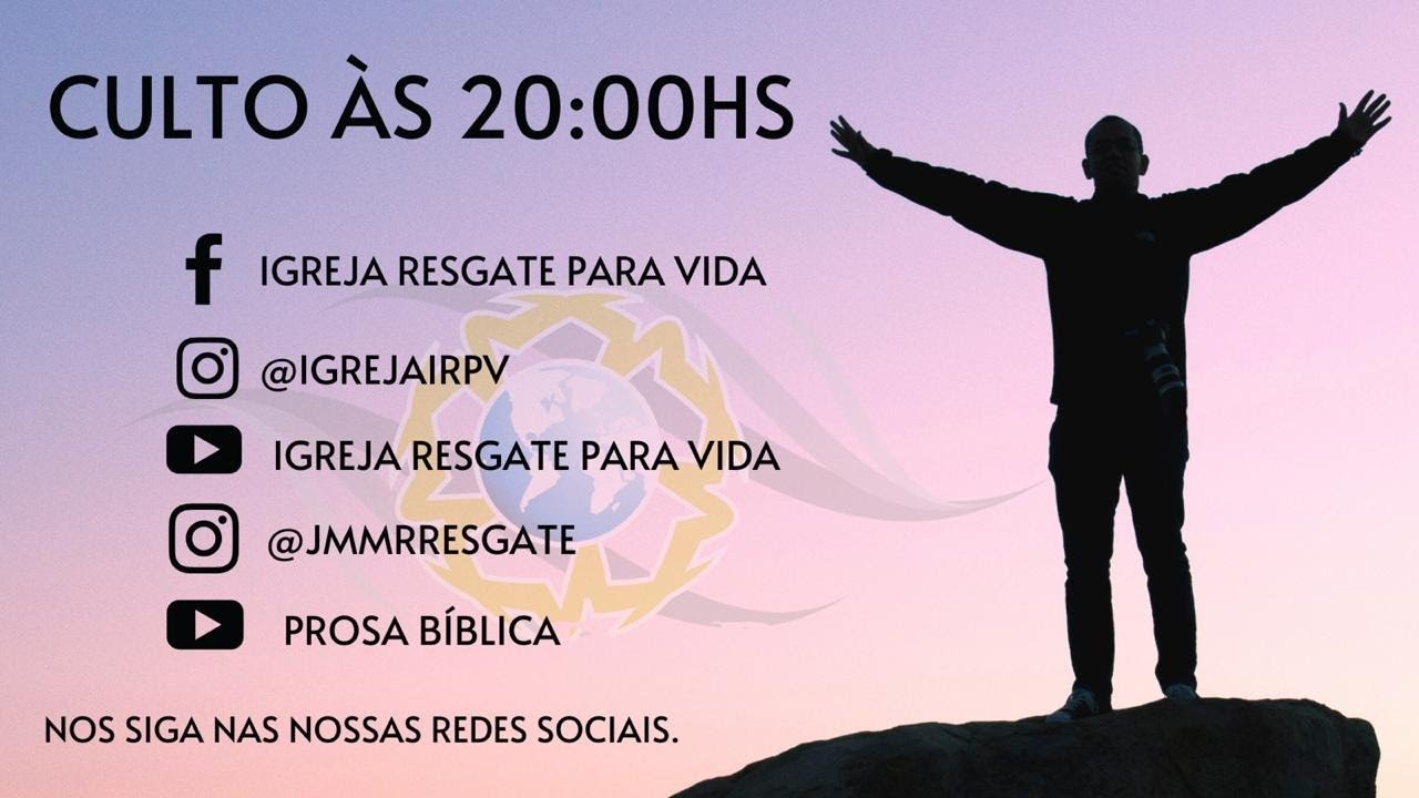 Culto Igreja Resgate para Vida Ao Vivo - 13/05/2020 - YouTube