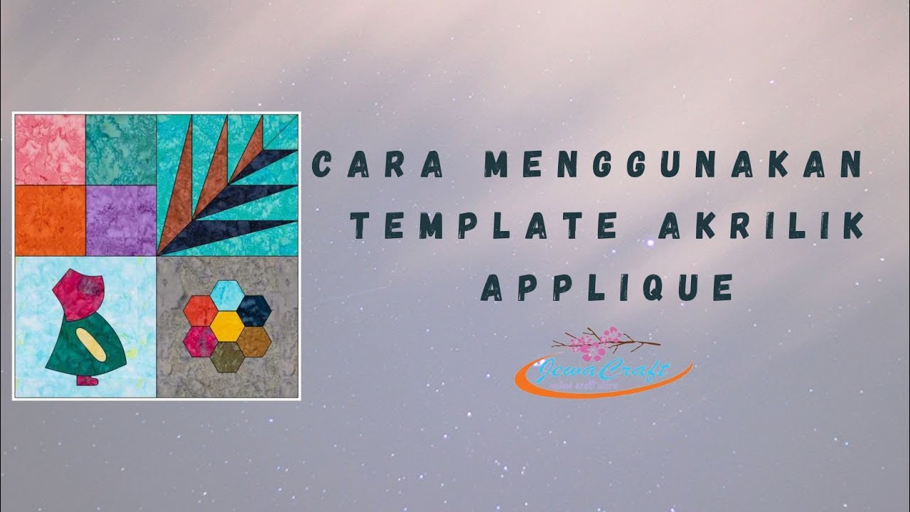 Cara mengguakan template akrilik - YouTube