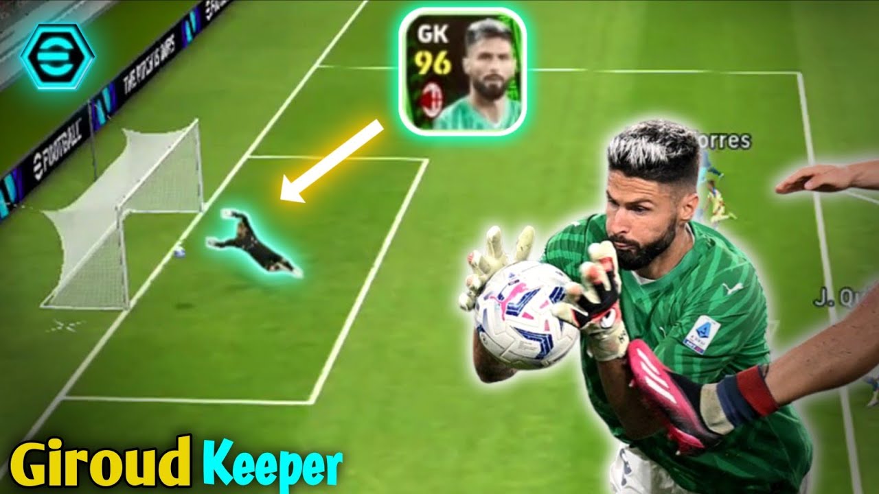 Giroud Goalkeeper card 😈😂 efootball mobile 2024 - YouTube